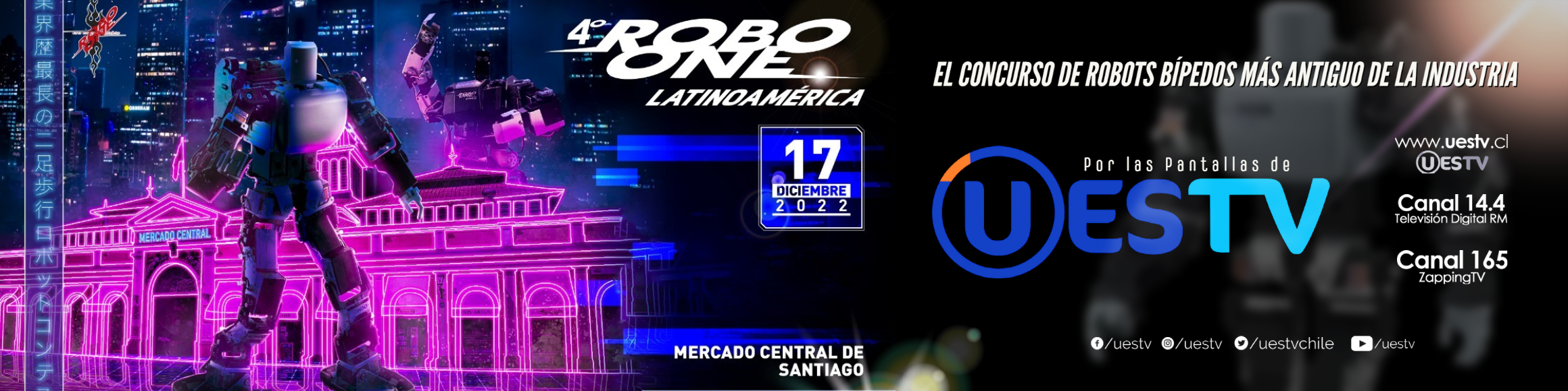 UESTV será el canal oficial de 4ª ROBO-ONE Latinoamérica 2022 | UESTV